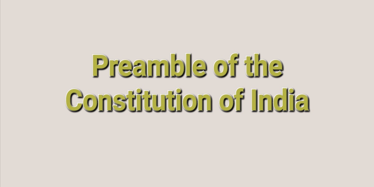 Preamble of the Indian Constitution - legalindiawale